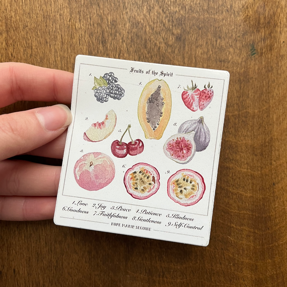 Fruits of the Spirit - Die Cut Sticker – Hope Segoine